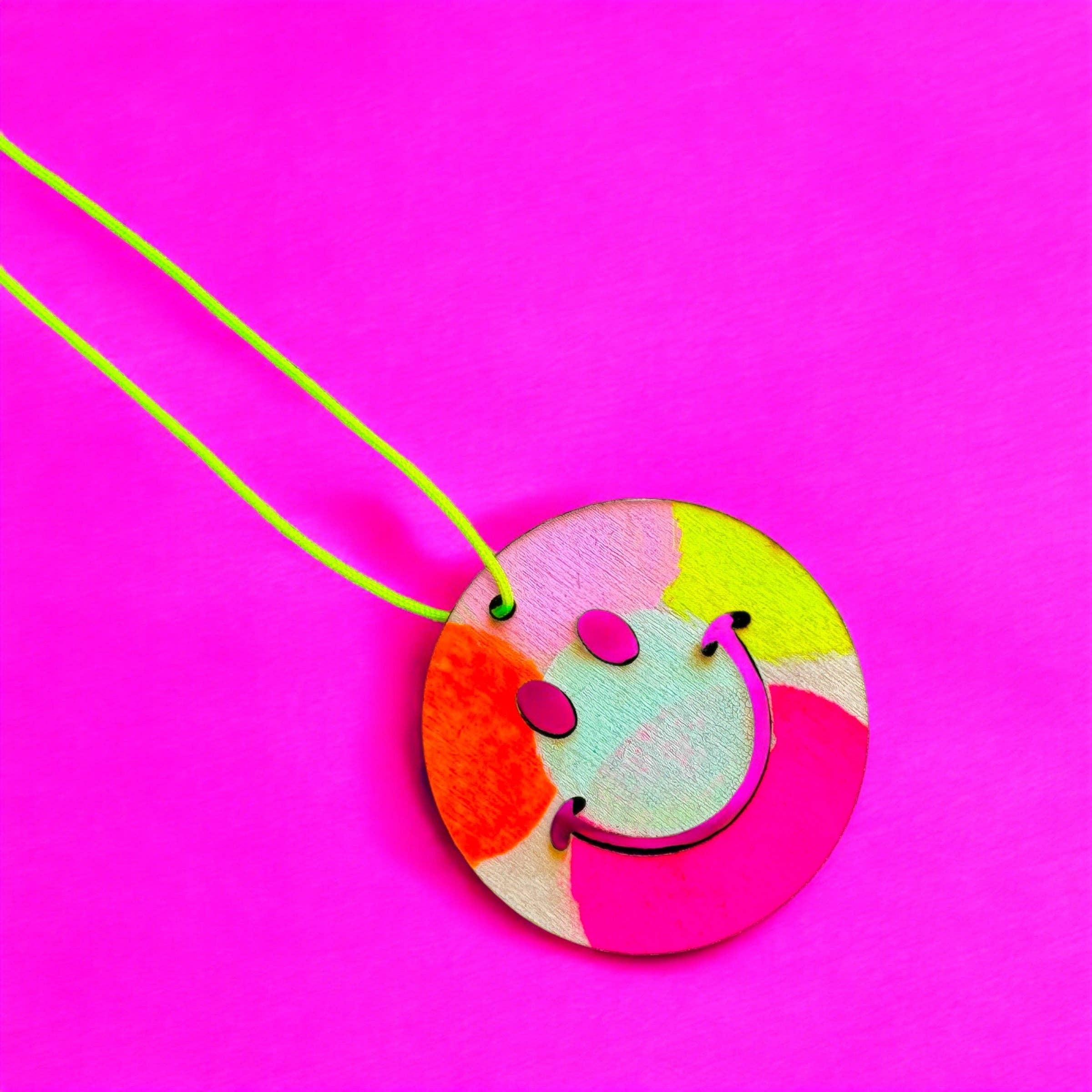 Kaart Glimlach Smiley,Pink Stories